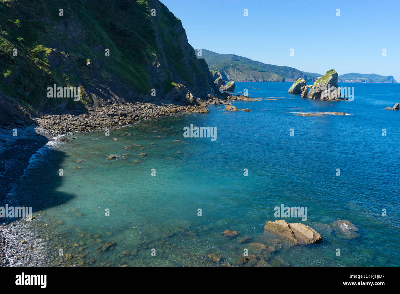 San Juan Gaztelugatxe island view, basque country, historical island ...
