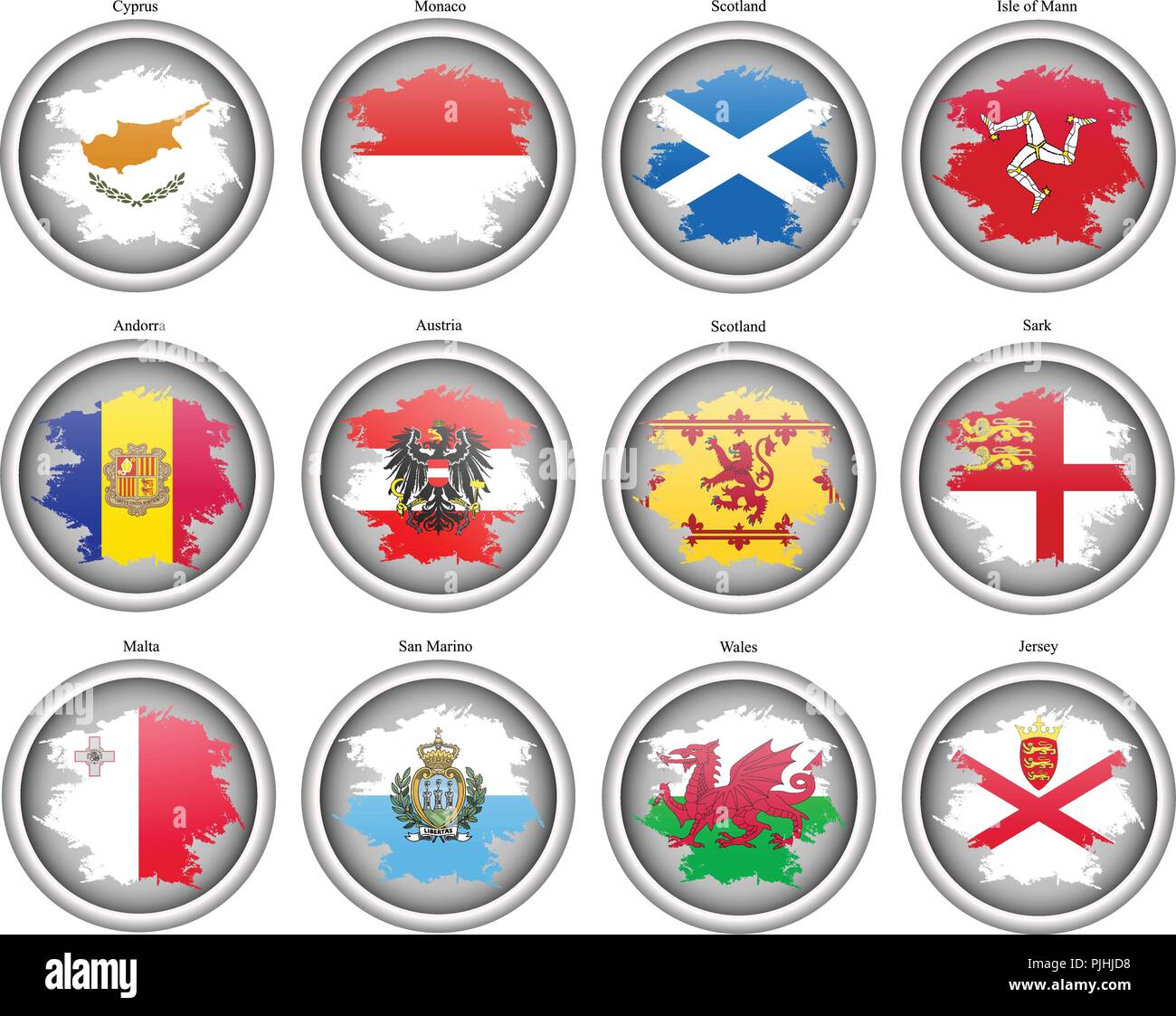 Scotland circle flag Stock Vector Images - Alamy