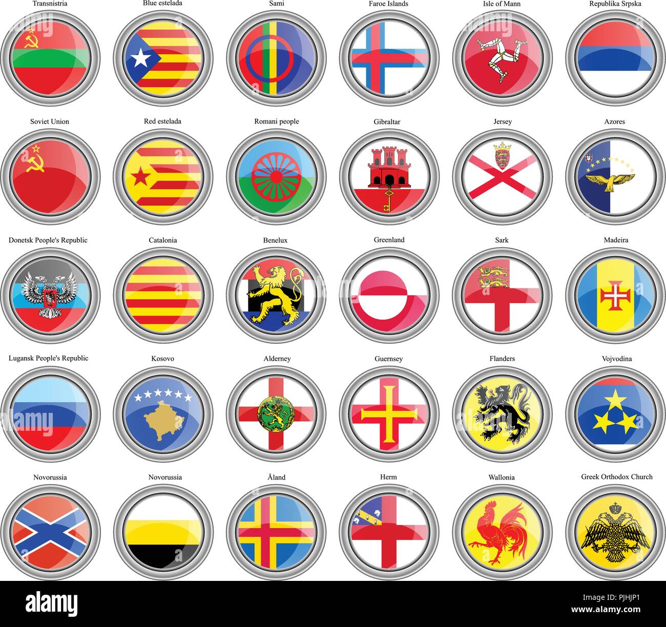 Set of icons. Flags of the Europe Stock Vector Image & Art - Alamy