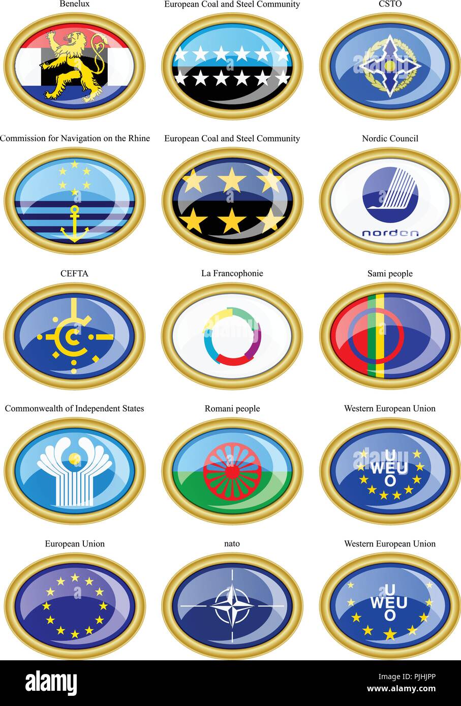 European union states Stock Vector Images - Alamy