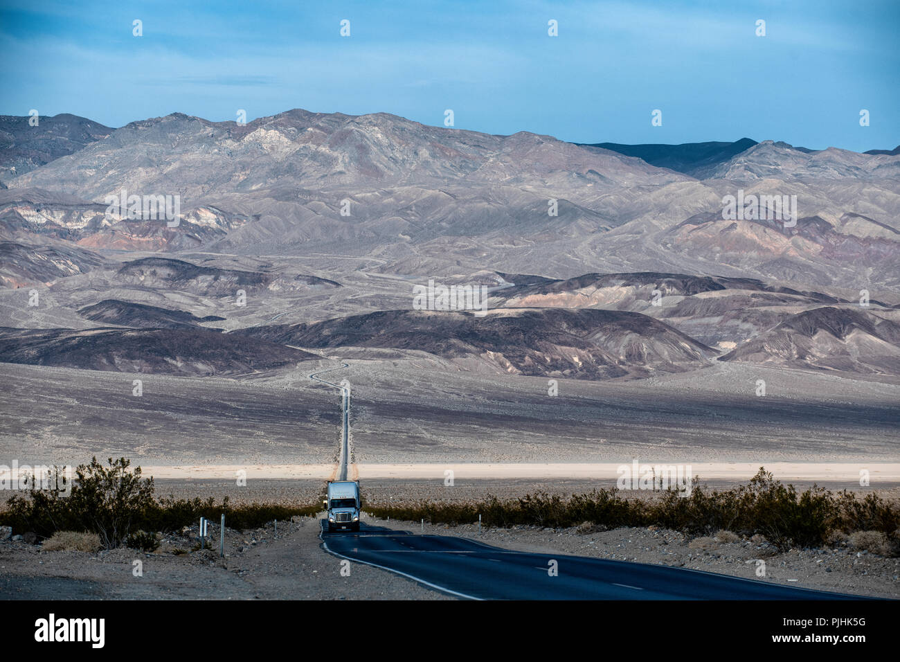 State Route 190 crossing Death Valley National Park in California, USA ...