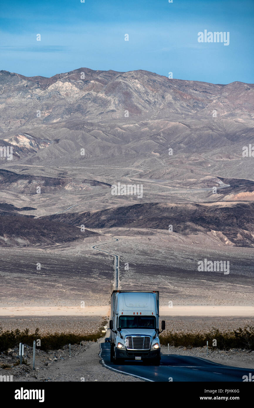State Route 190 crossing Death Valley National Park in California, USA ...