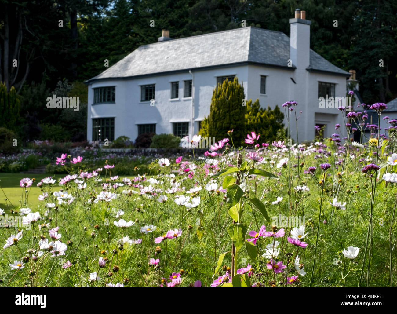 Inverewe House, Poolewe, Scotland, photographed from the garden on a ...
