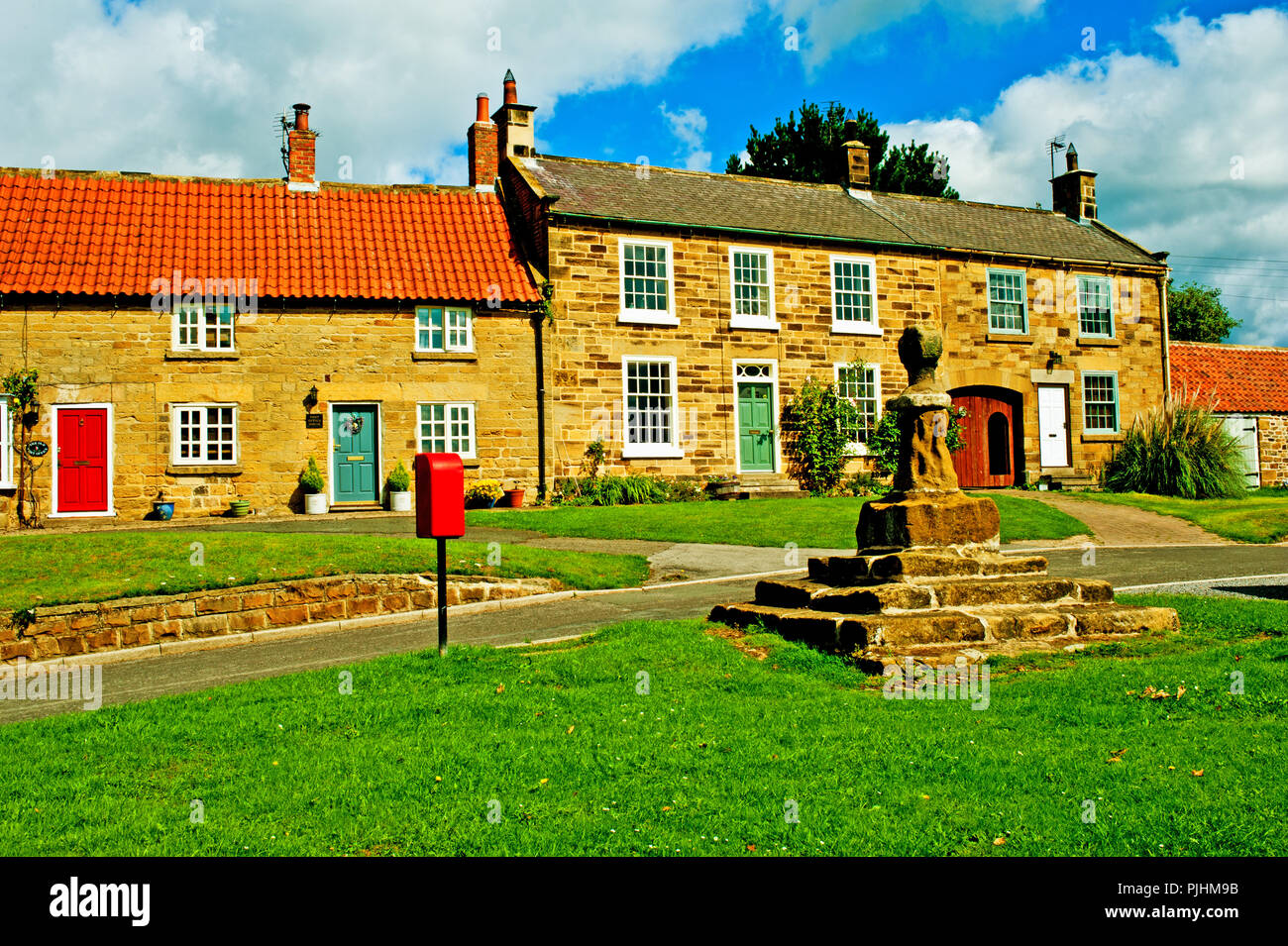 The Old Post Office House, Borrowby, North Yorkshire, England Stock ...