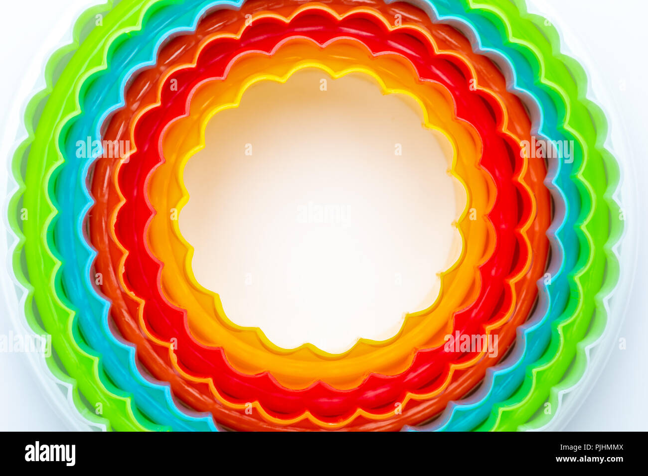 Beautiful texture with concentric circles with the colors of the ...