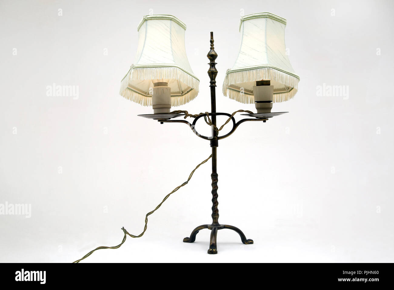 Vintage Brass Candelabra Converted into Electric Lamp Stock Photo - Alamy Vintage Brass Candelabra Converted into Electric Lamp Stock Photo - Alamy