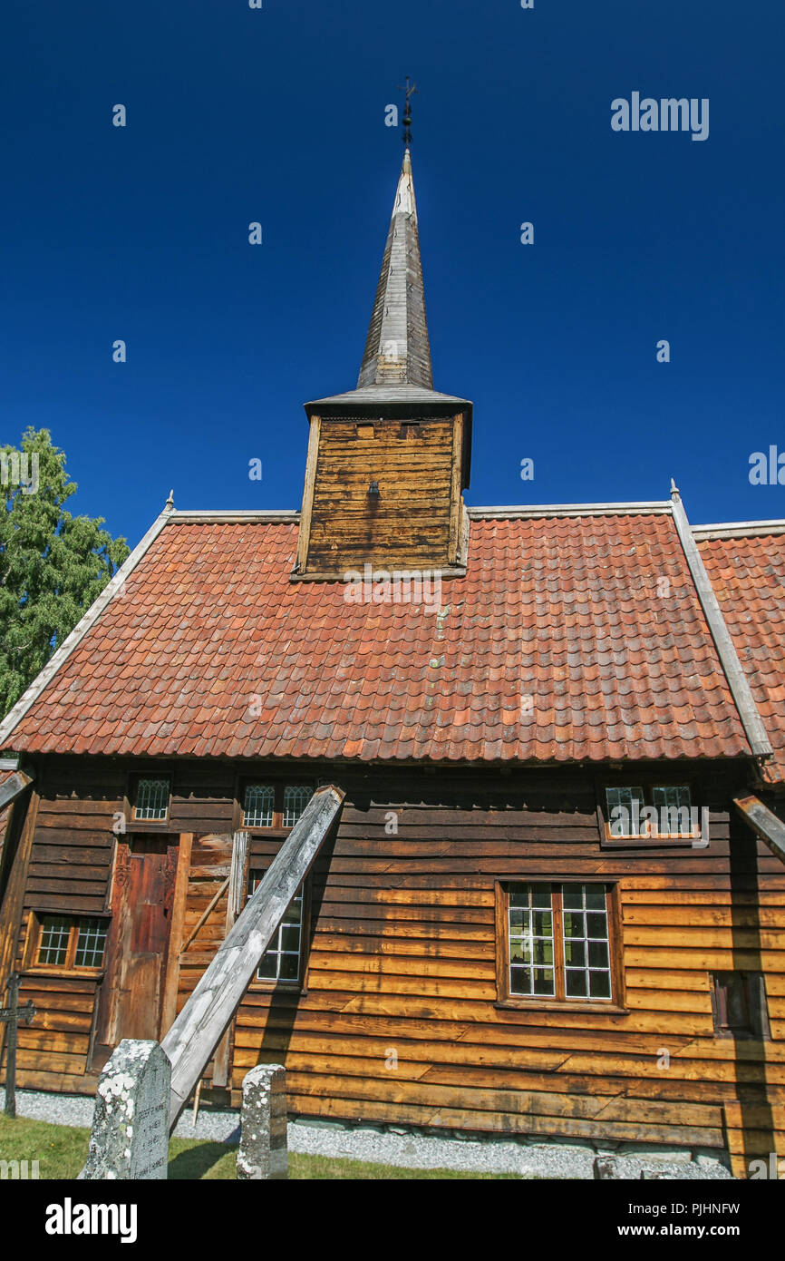 Rodven stave church, Norway Stock Photo - Alamy