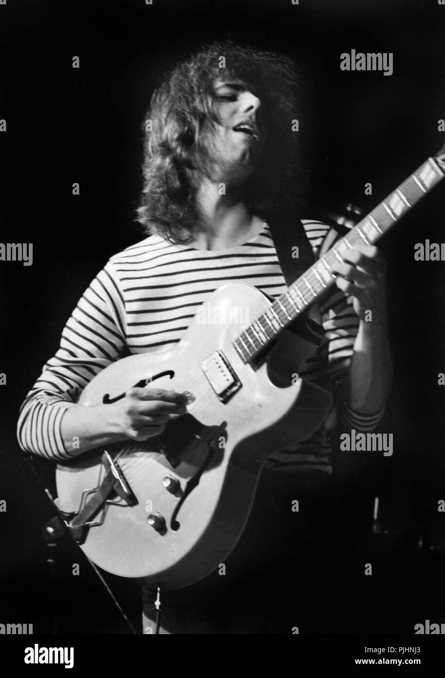 Guitarist Pat Metheny in concert in Wisconsin in 1978 Stock Photo - Alamy