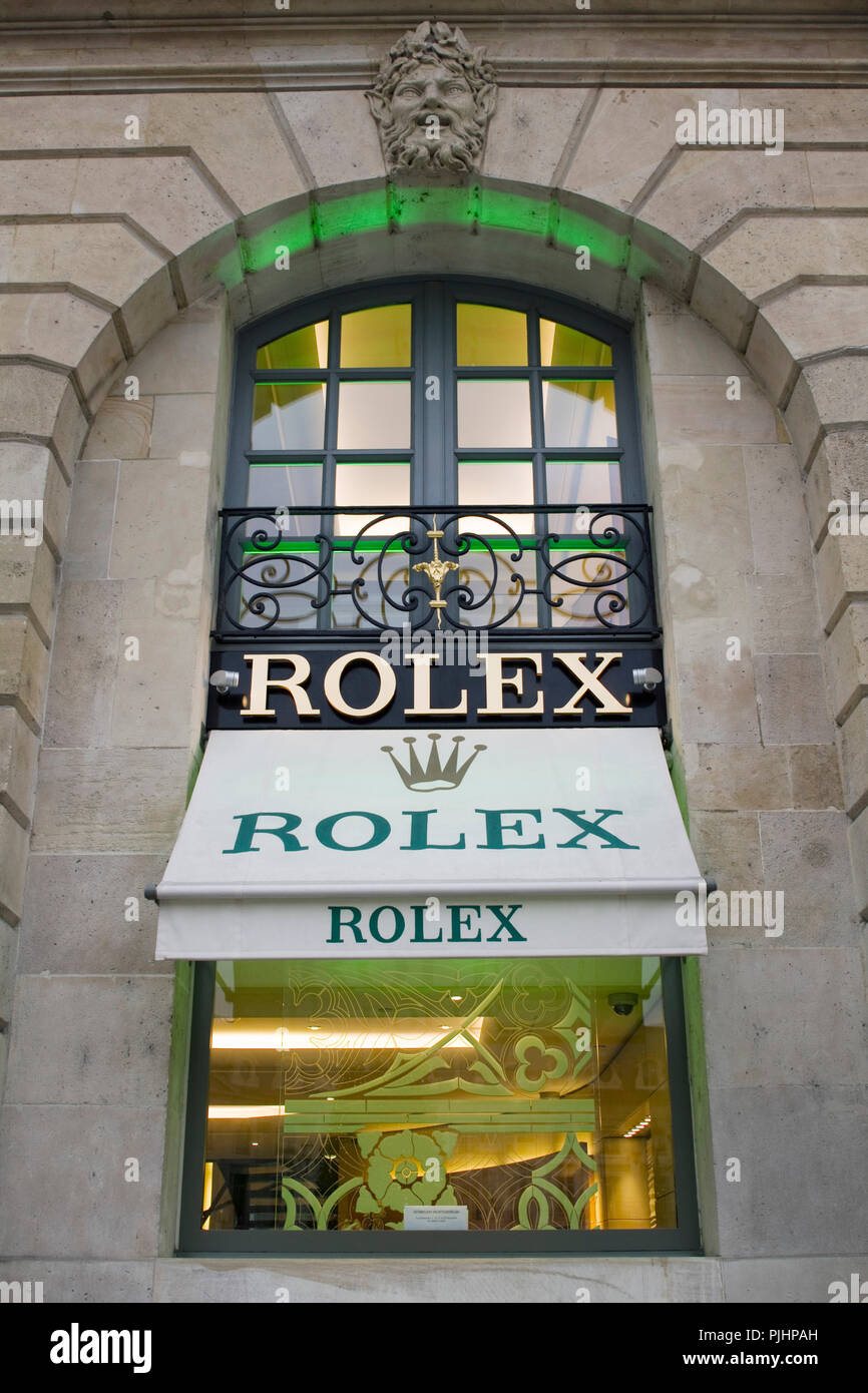 Rolex shop paris hi-res stock photography and images - Alamy