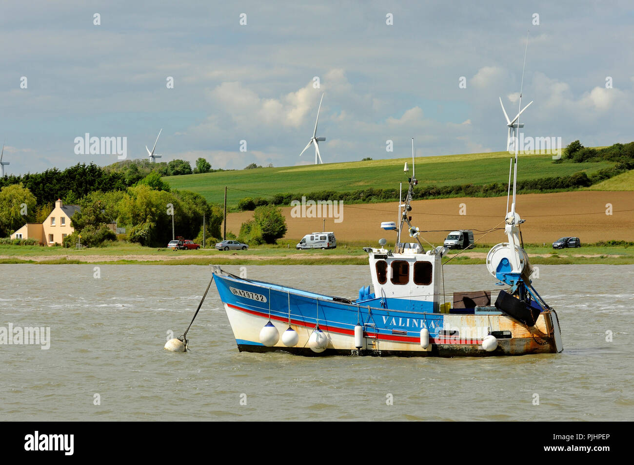 France, North-Western France, Brittany, Vilaine Estuary, artisanal ...