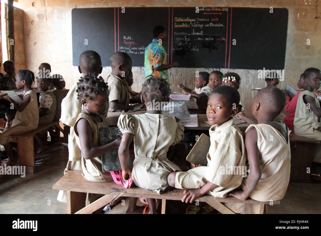 Primary school Benin. Ouidah. Benin Stock Photo - Alamy