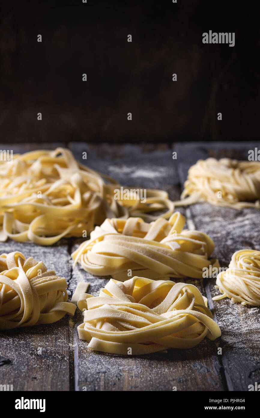 Homemade uncooked pasta Stock Photo - Alamy