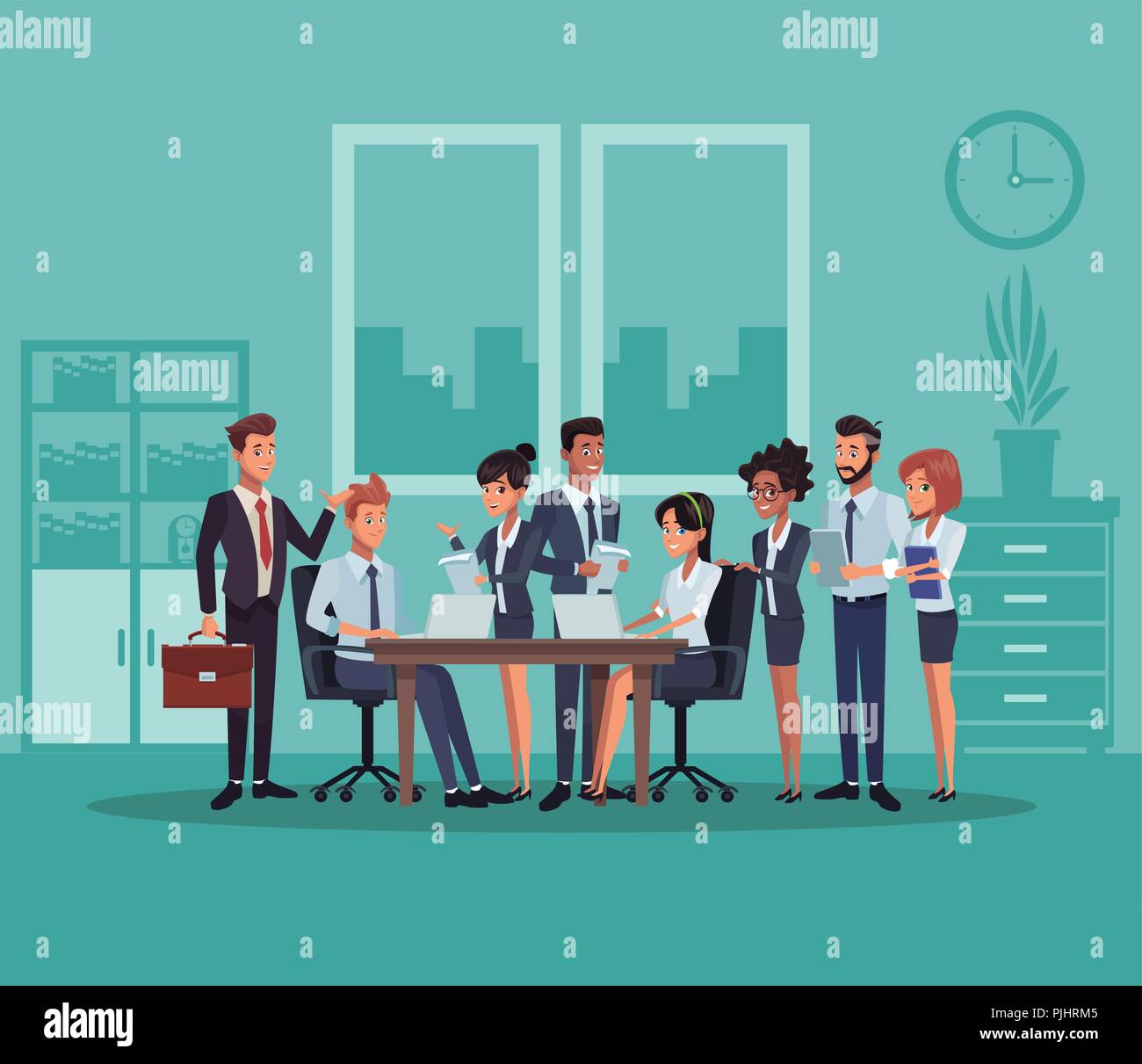 Business coworkers cartoons Stock Vector Image & Art - Alamy