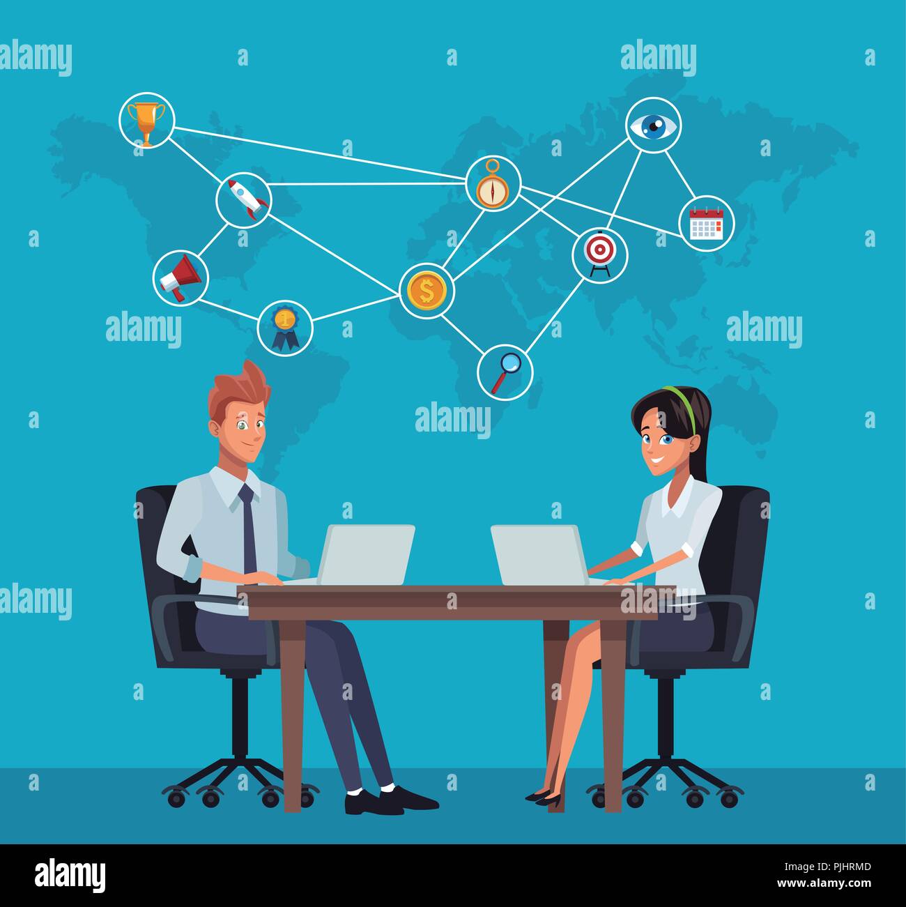 Business coworkers cartoons Stock Vector Image & Art - Alamy