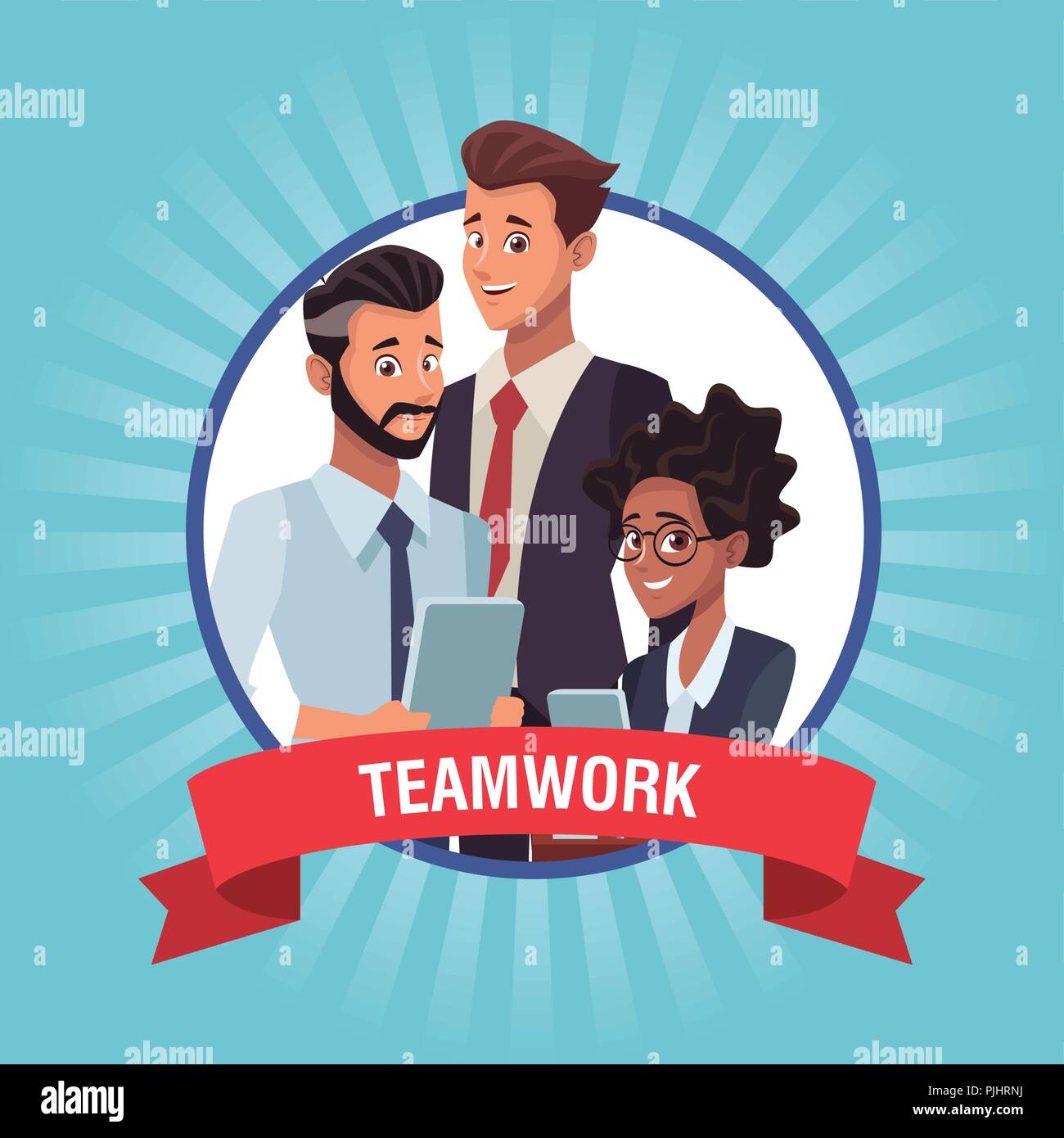 Business teamwork cartoon Stock Vector Image & Art - Alamy