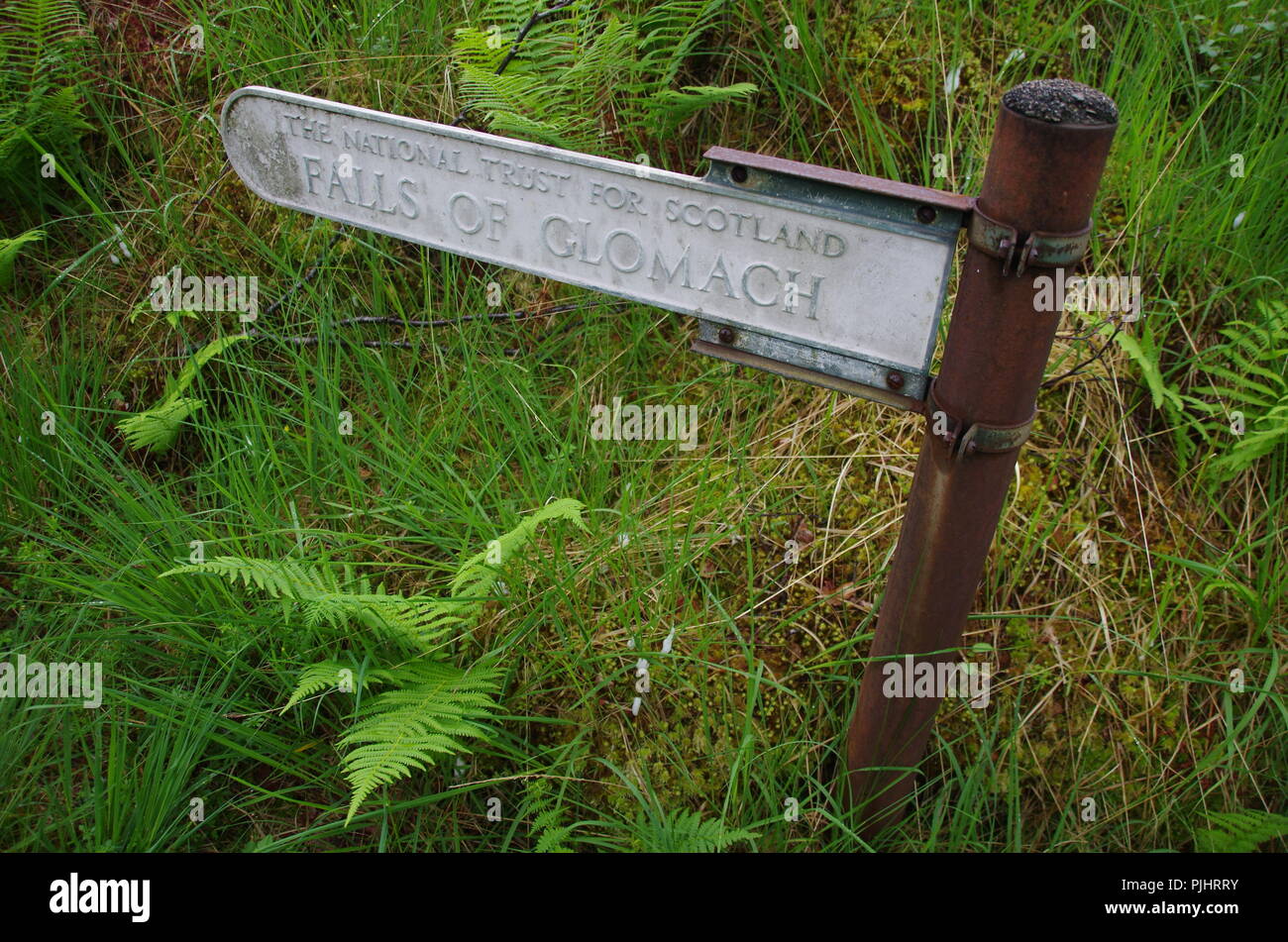 Falls of Glomach waterfall. John o' groats (Duncansby head) to lands ...