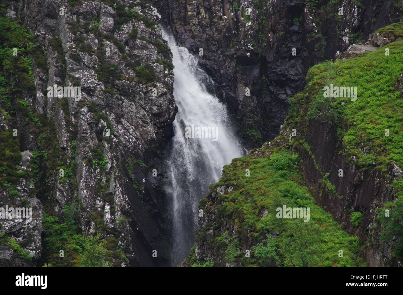 Falls of Glomach waterfall. John o' groats (Duncansby head) to lands ...