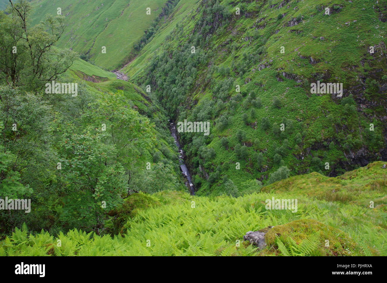 Falls of Glomach waterfall. John o' groats (Duncansby head) to lands ...
