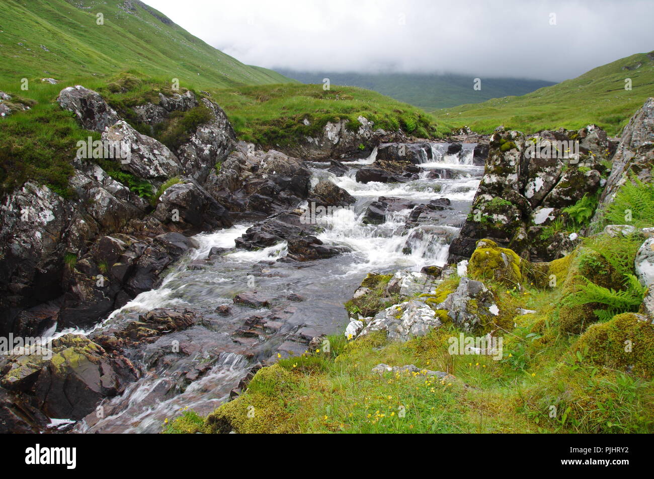 Falls of Glomach waterfall. John o' groats (Duncansby head) to lands ...