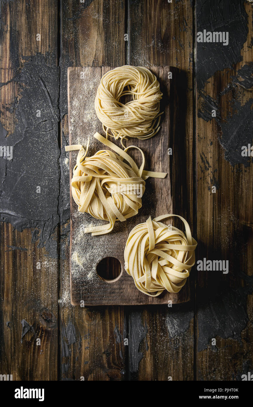 Homemade uncooked pasta Stock Photo - Alamy