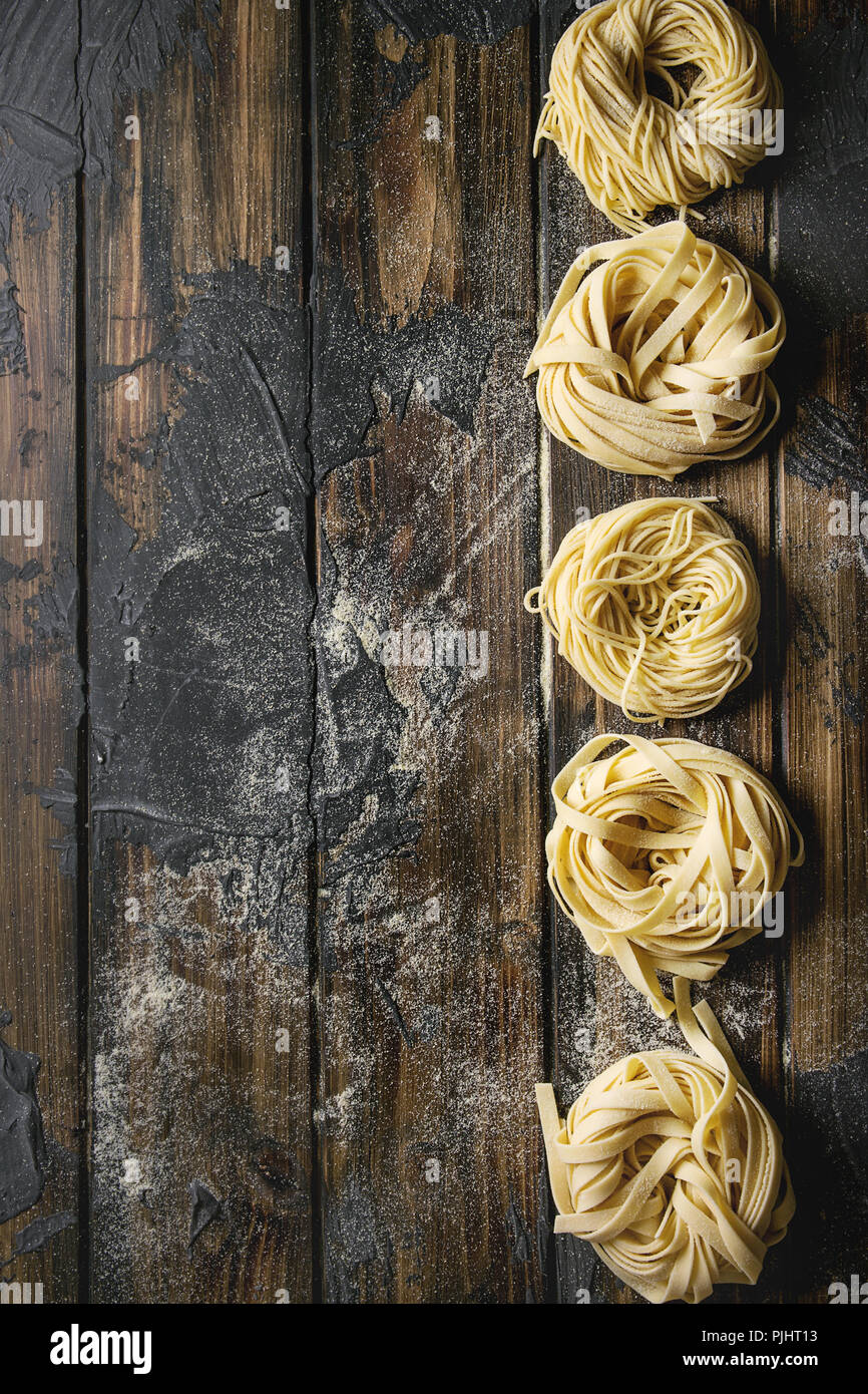 Homemade uncooked pasta Stock Photo - Alamy