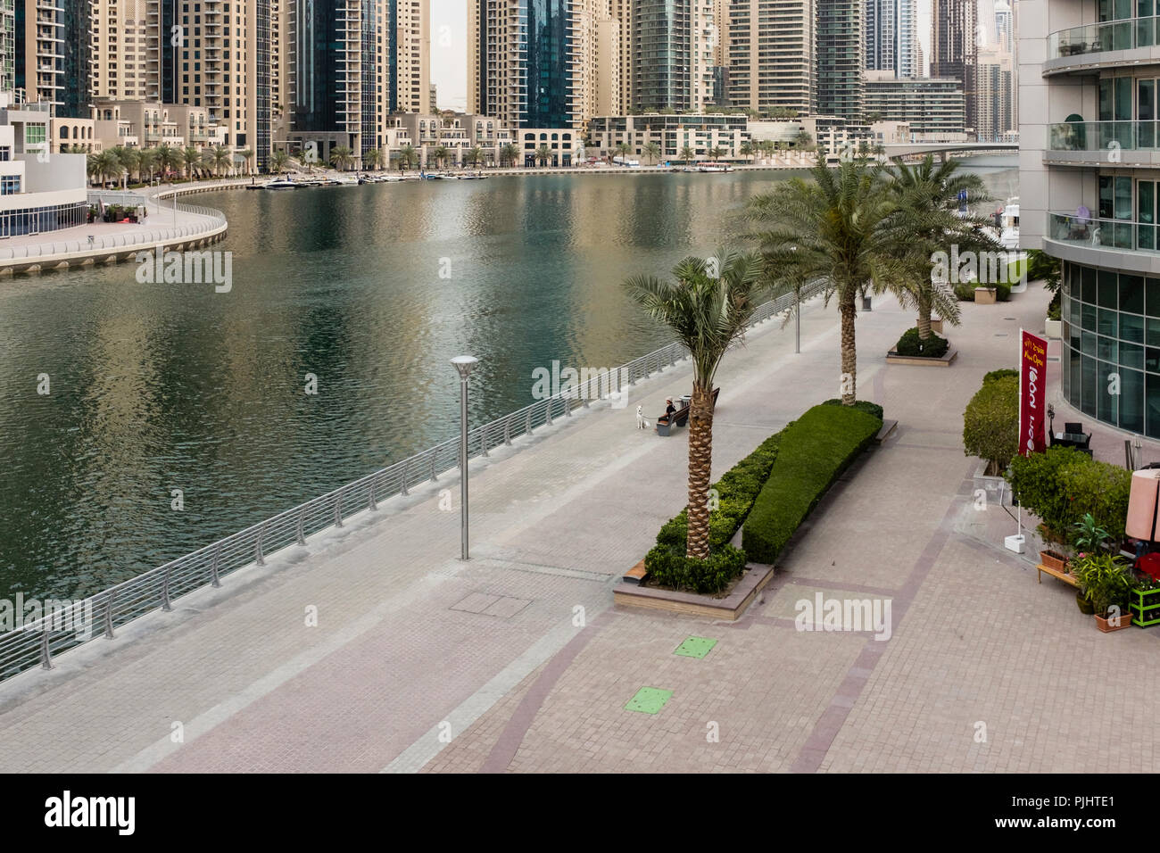 The Marina Promenade, a public walkway in Dubai Marina, Dubai, United ...