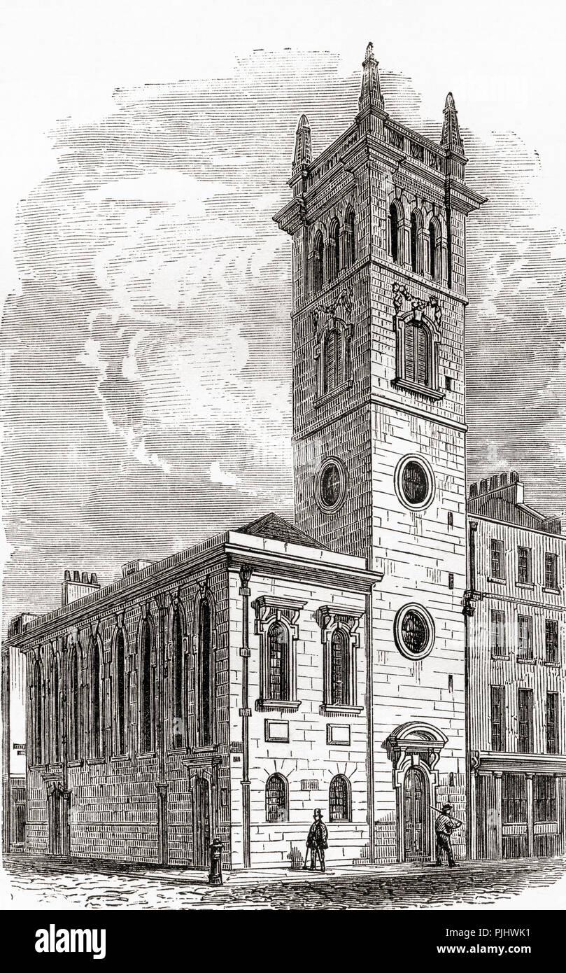 Church of All Hallows Bread Street, Bread Street ward, City of London ...