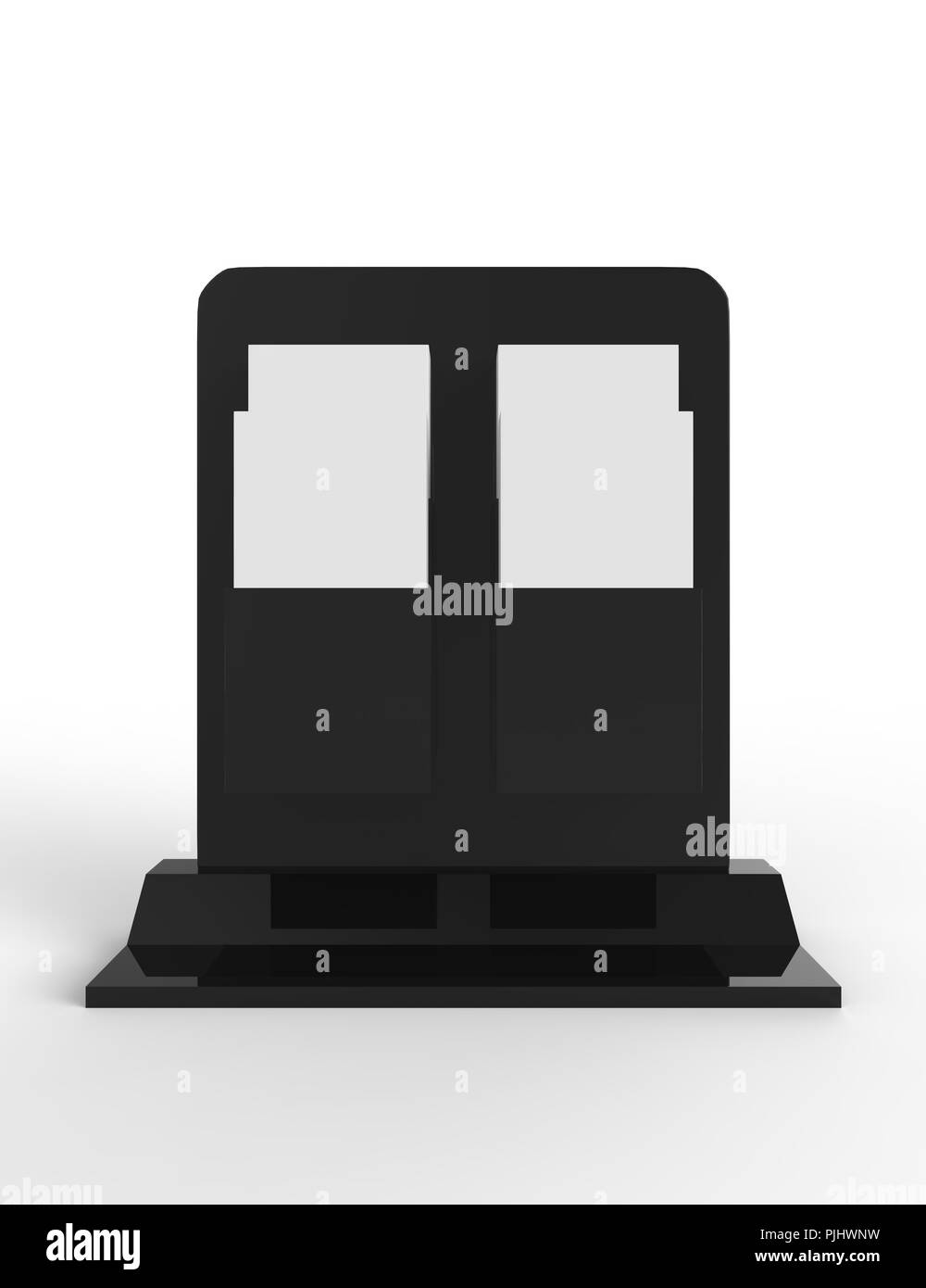 Flyer holder box for customisation 3d illustration Stock Photo - Alamy