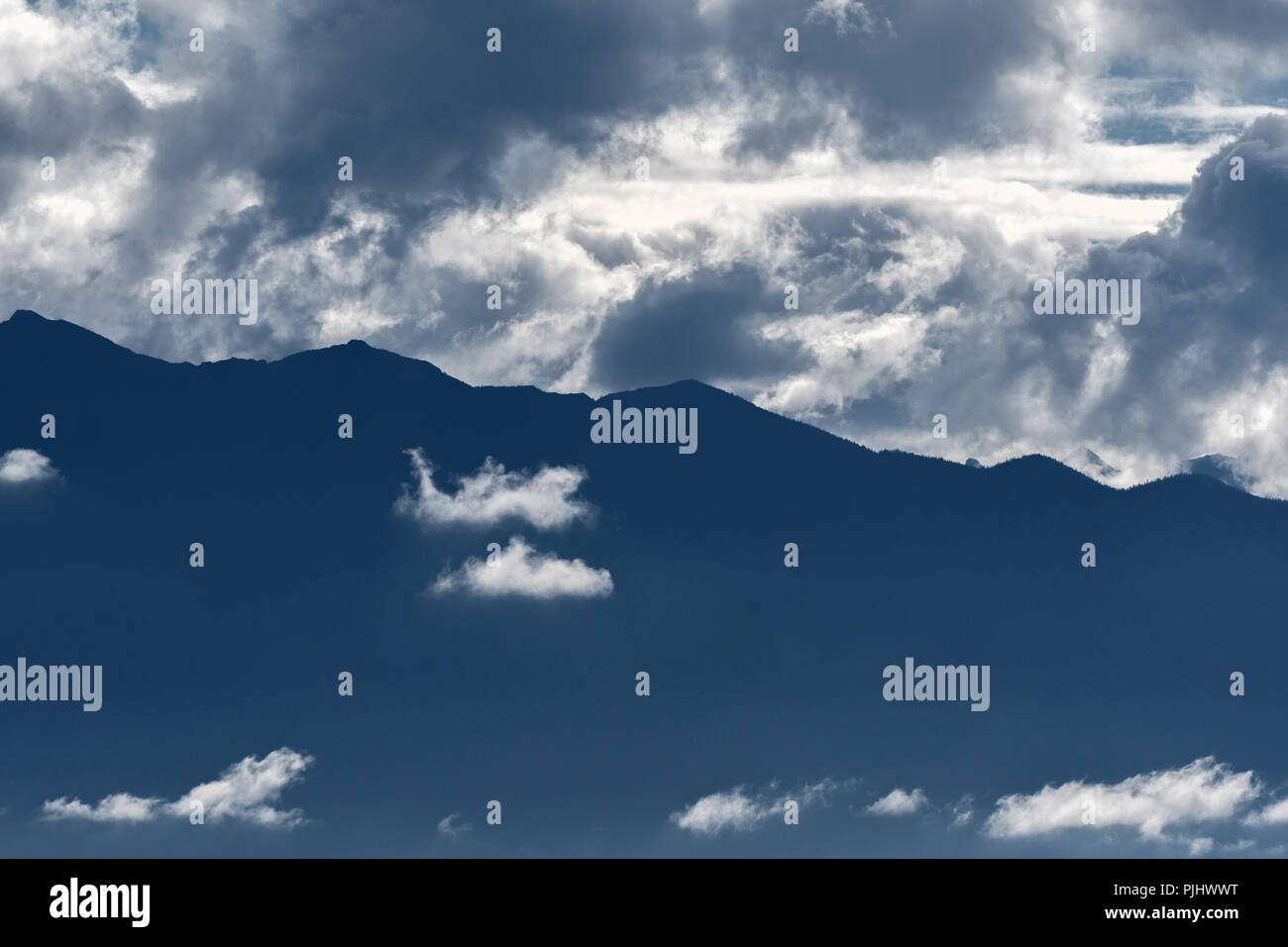 Morning mist over Canadian Rockies Stock Photo - Alamy