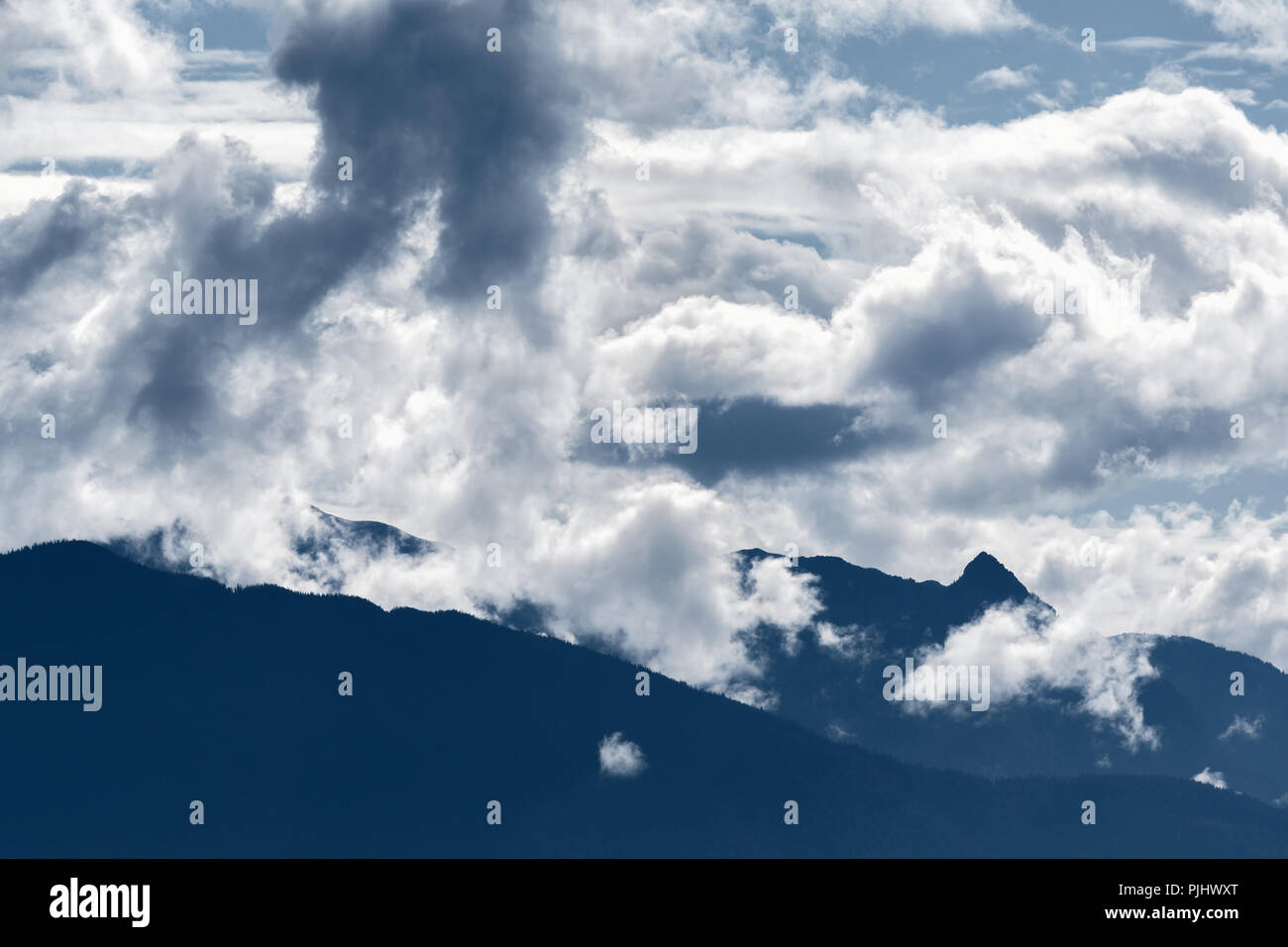 Morning mist over Canadian Rockies Stock Photo - Alamy