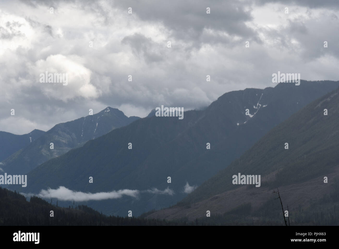 Heavy pouring rain over mountain hi-res stock photography and images ...