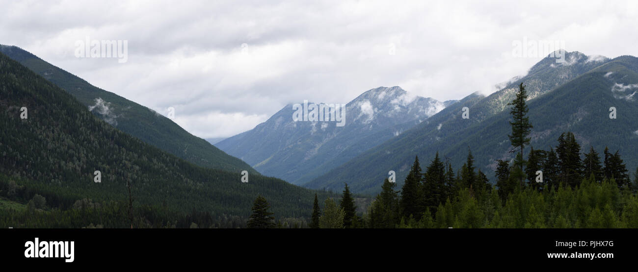 Canadian wilderness with dramatic sky Stock Photo - Alamy