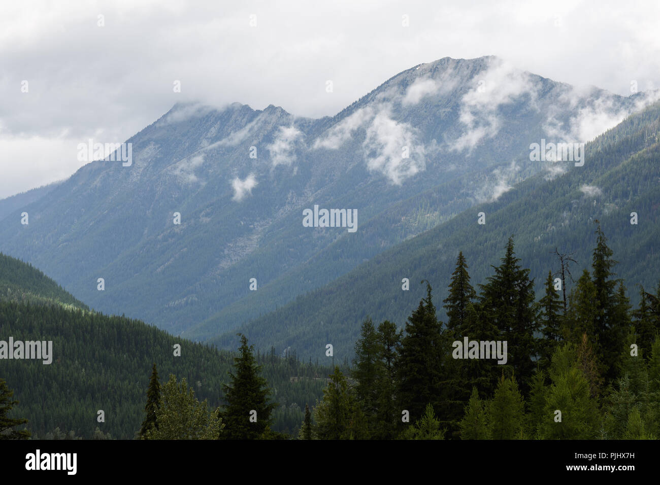 Canadian wilderness with dramatic sky Stock Photo - Alamy