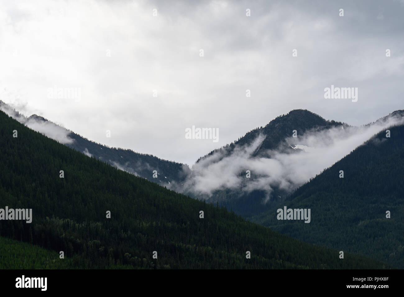 Canadian wilderness with dramatic sky Stock Photo - Alamy