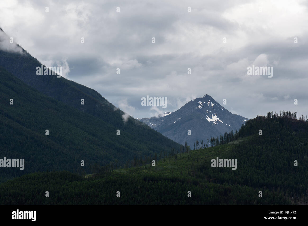 Canadian wilderness with dramatic sky Stock Photo - Alamy