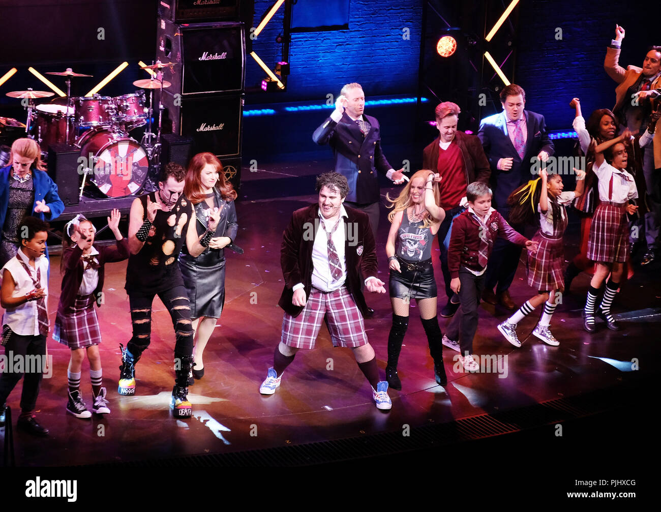 Pic shows: School of Rock finale at Gillian Lynne Theatre in Drury Lane ...