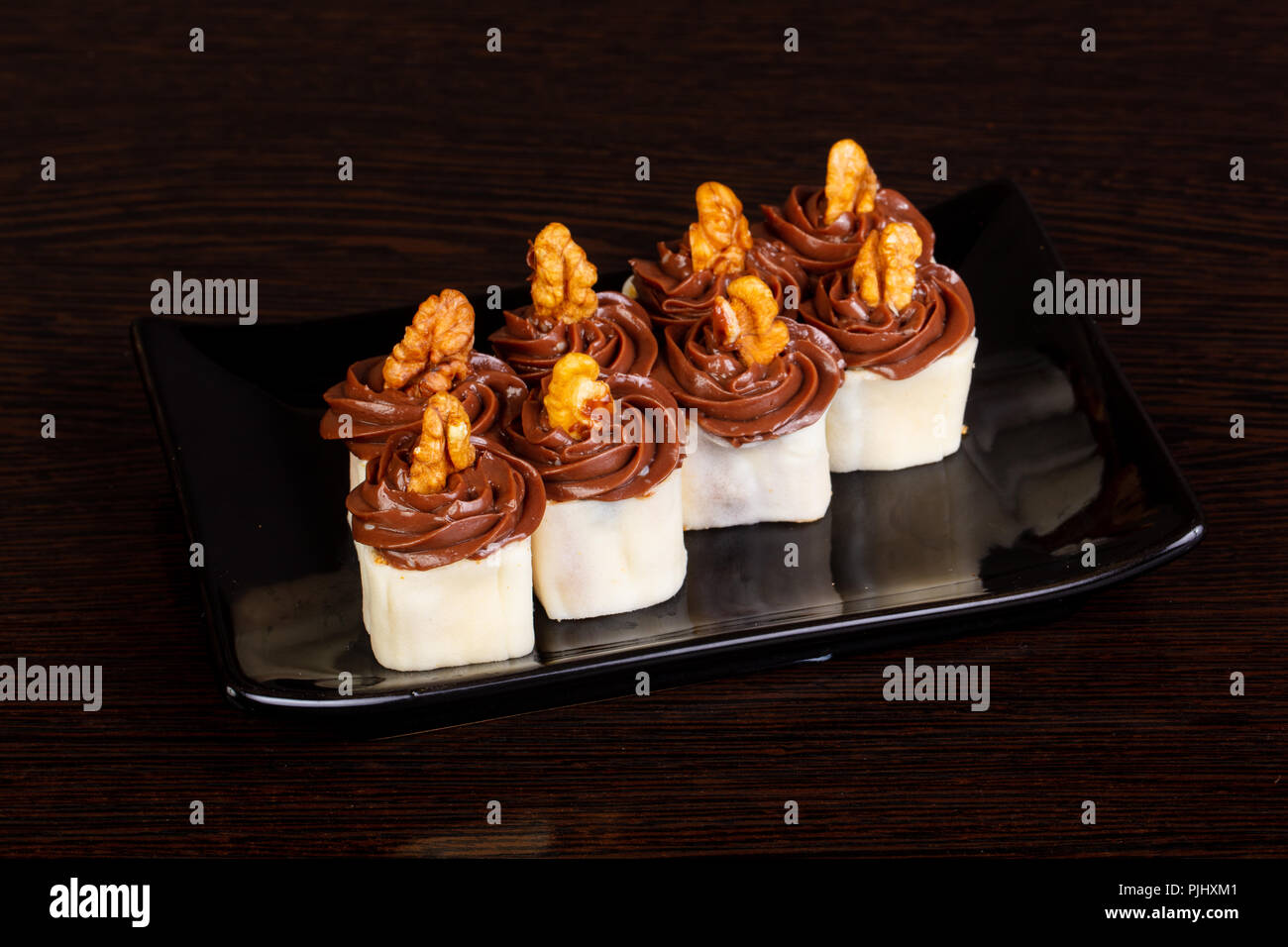 Japanese sweet roll with fruits Stock Photo - Alamy