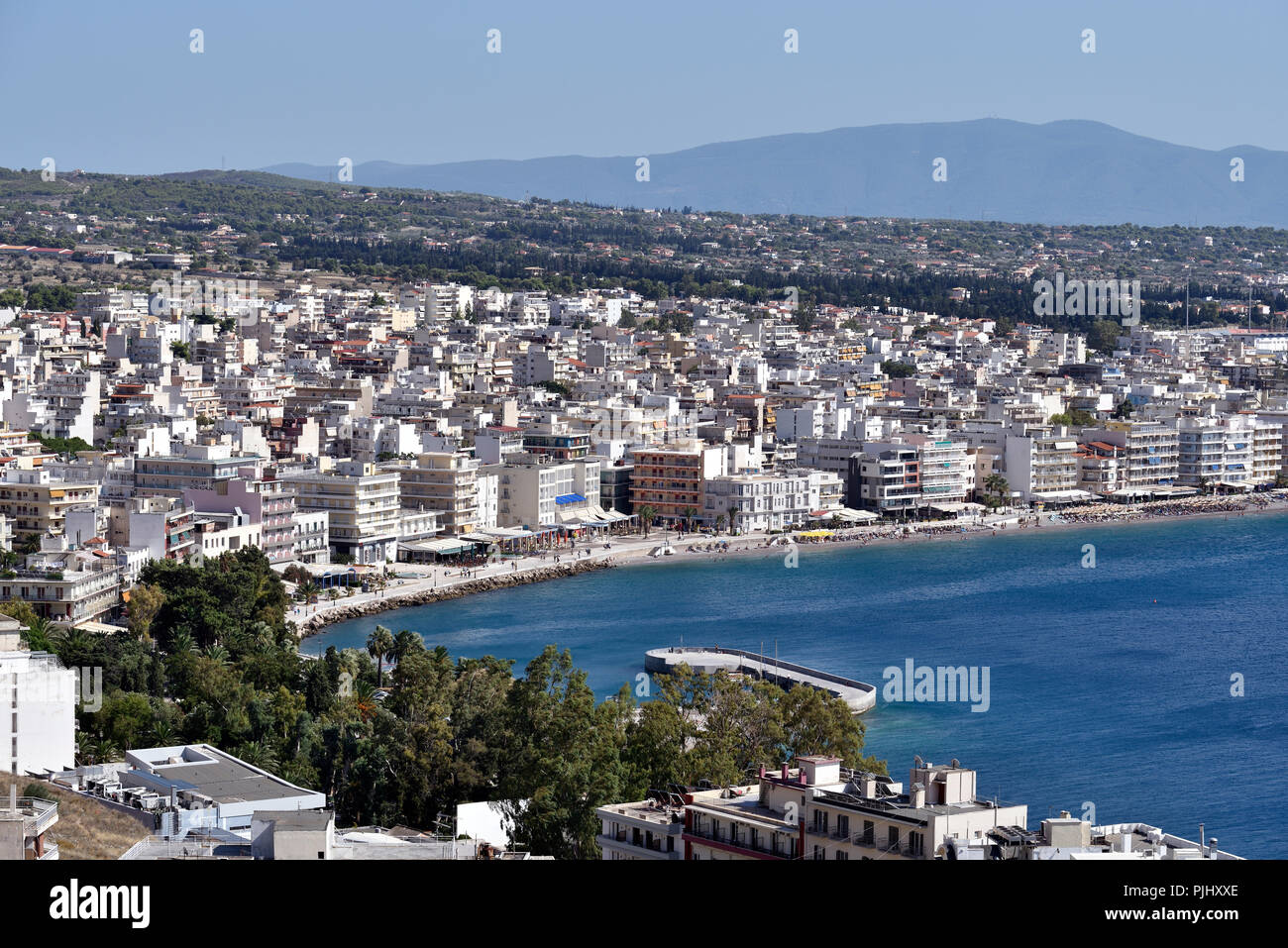Loutraki town in Corinth, Greece Stock Photo - Alamy
