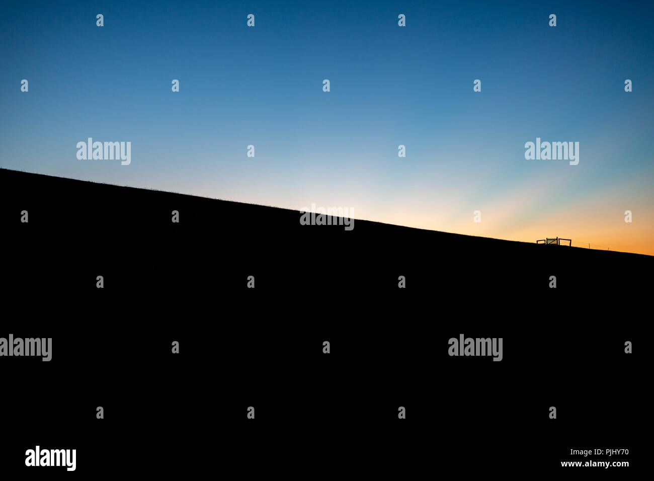 Beautiful sunset on the dike hi-res stock photography and images - Alamy