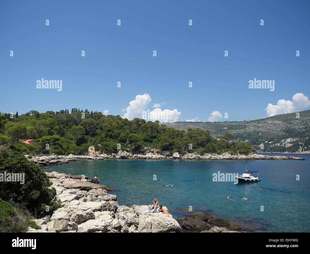 Croatia dubrovnik lokrum island beach hi-res stock photography and ...