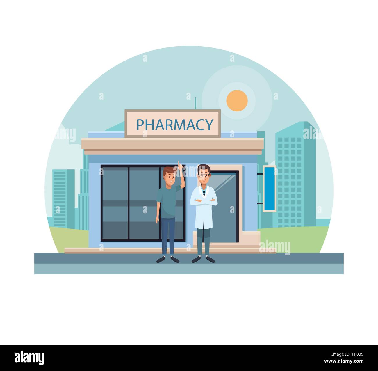 Pharmacy interior Cut Out Stock Images & Pictures - Alamy