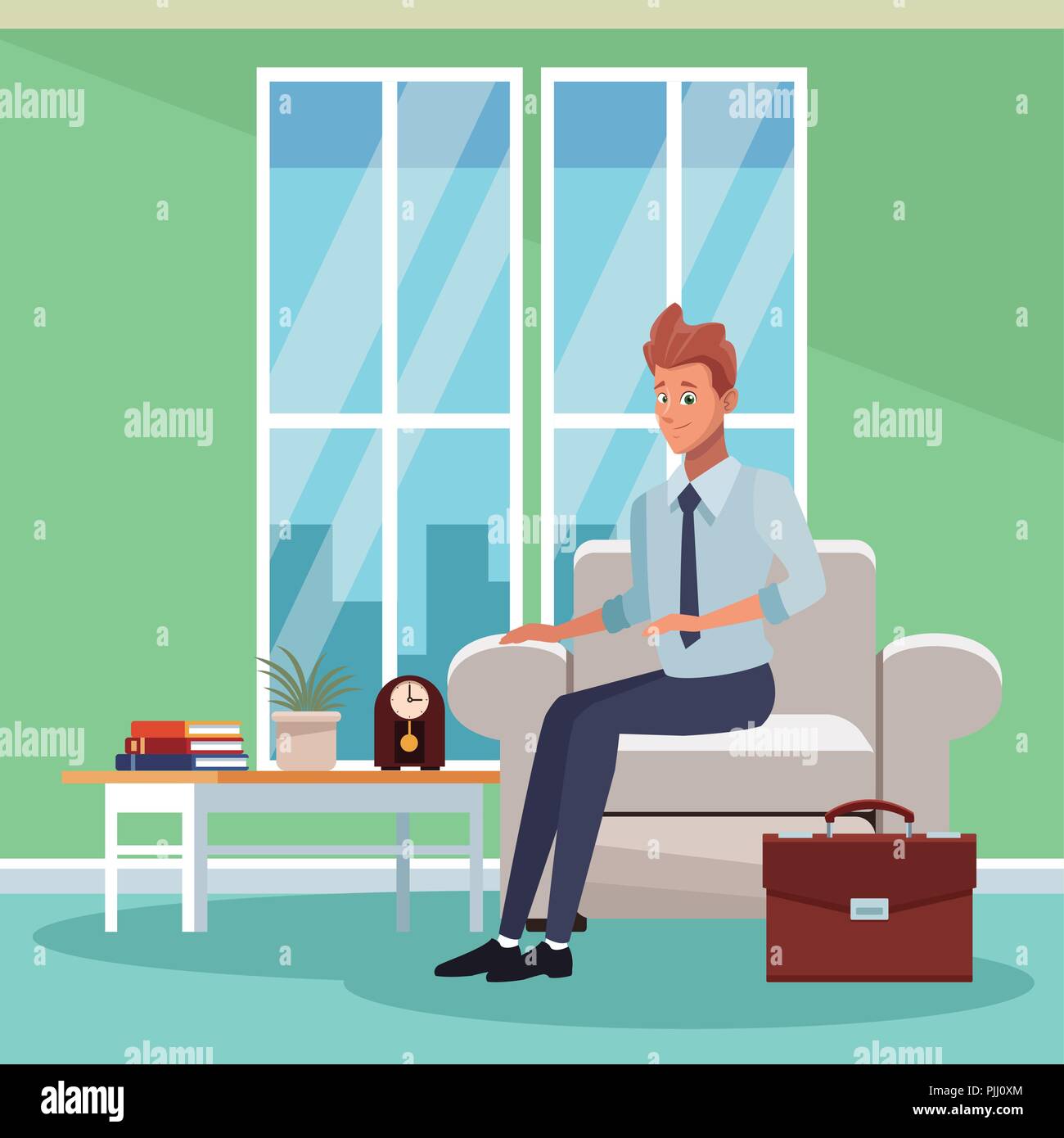 Businessman working cartoon Stock Vector Image & Art - Alamy