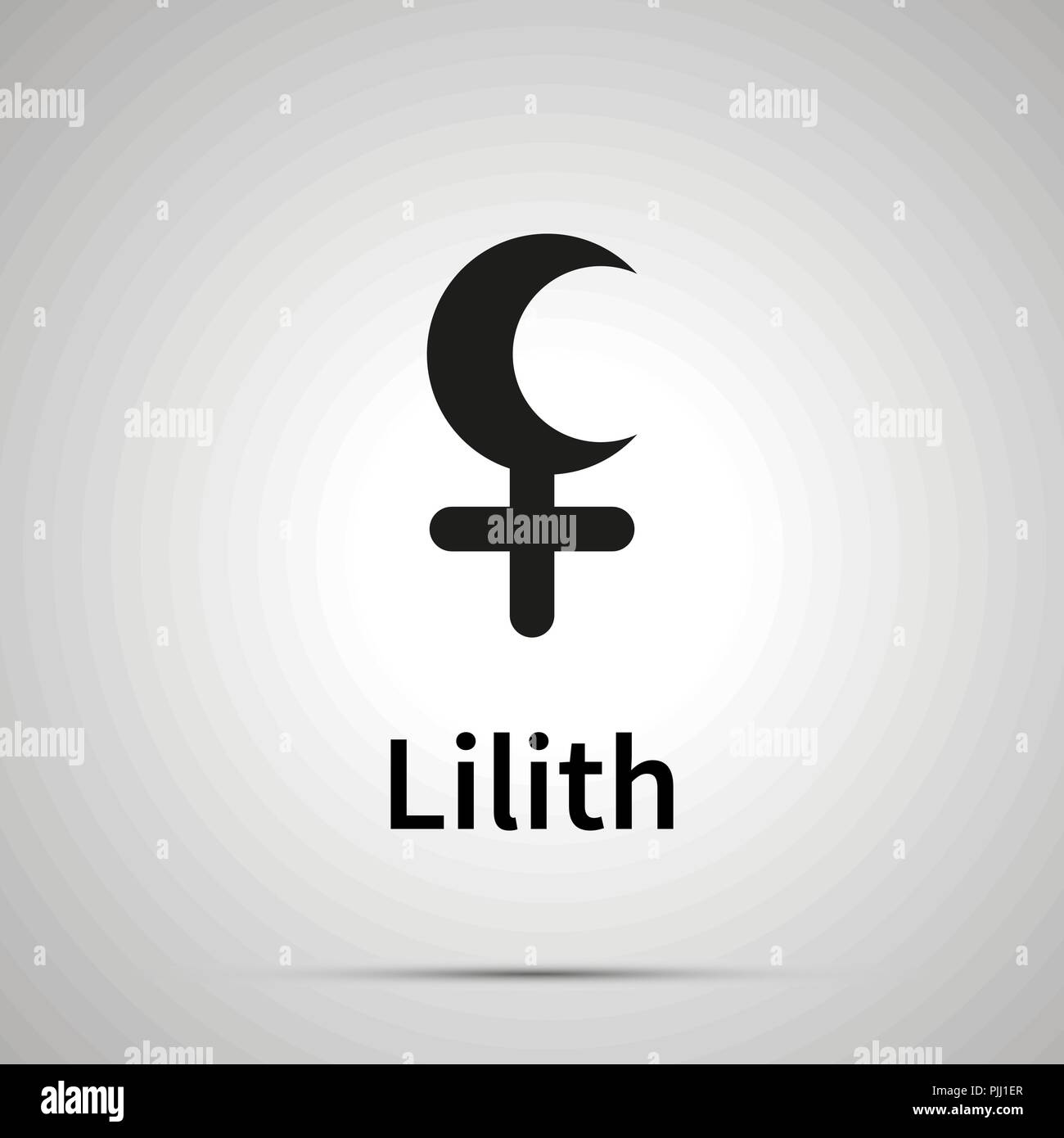 Black Moon Lilith Symbol