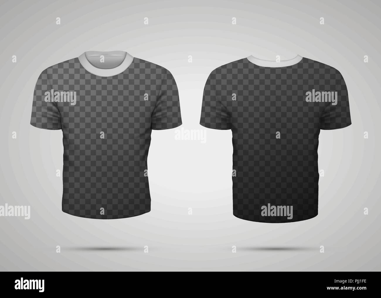 T-shirt with shadows on transparent background Stock Vector Image & Art ...