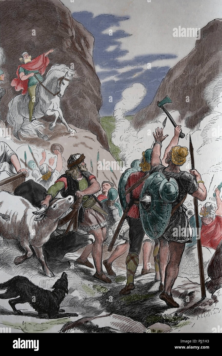 Migration Period . Germanic Tribes, 4th-6th century. The Goths pass the ...