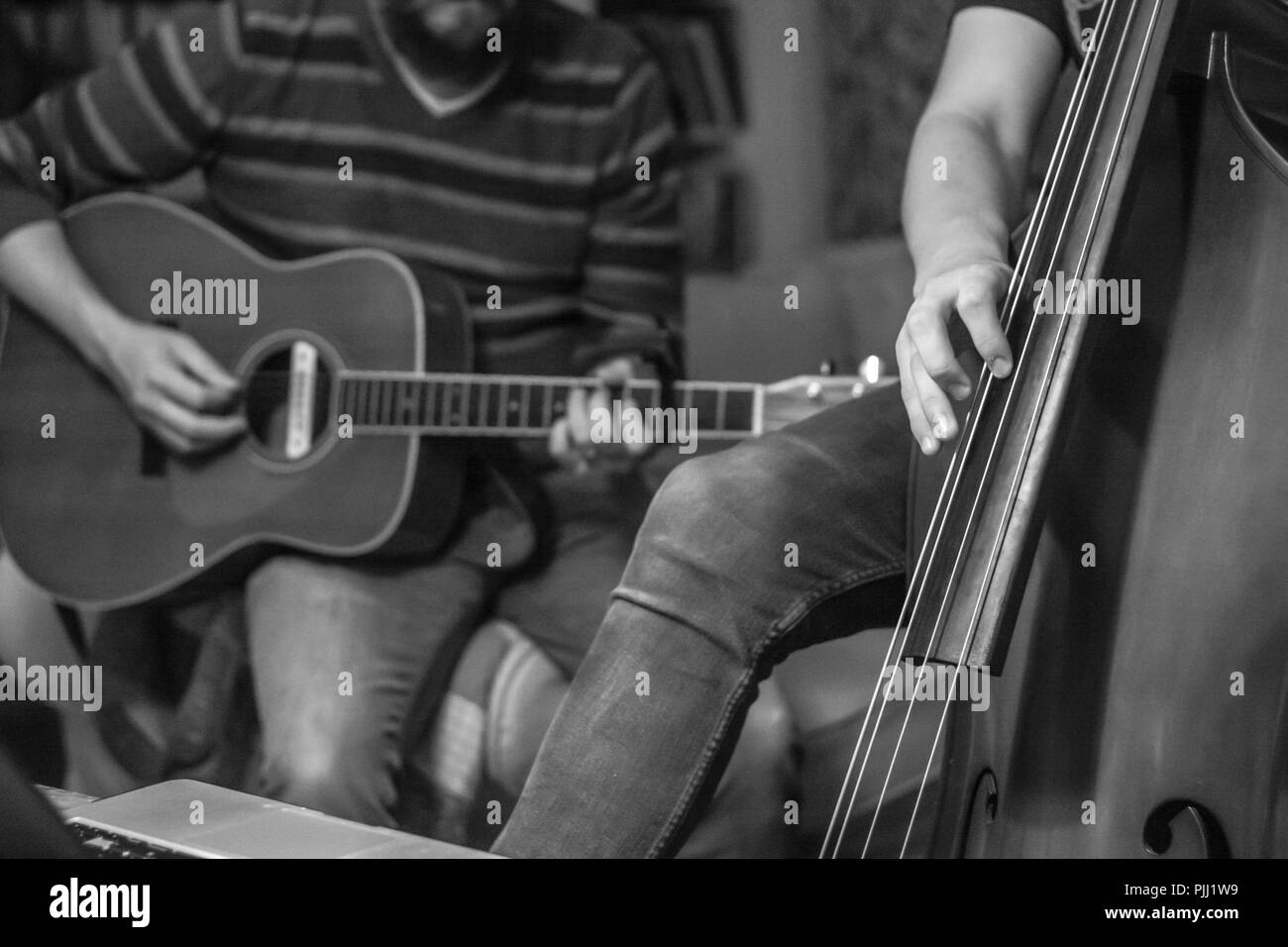 Jazz musicians black and white hi-res stock photography and images - Alamy