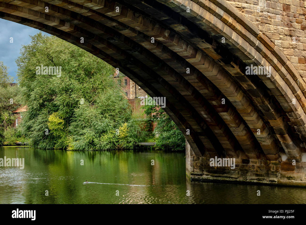 Framwellgate Bridge, Durham UK Stock Photo - Alamy