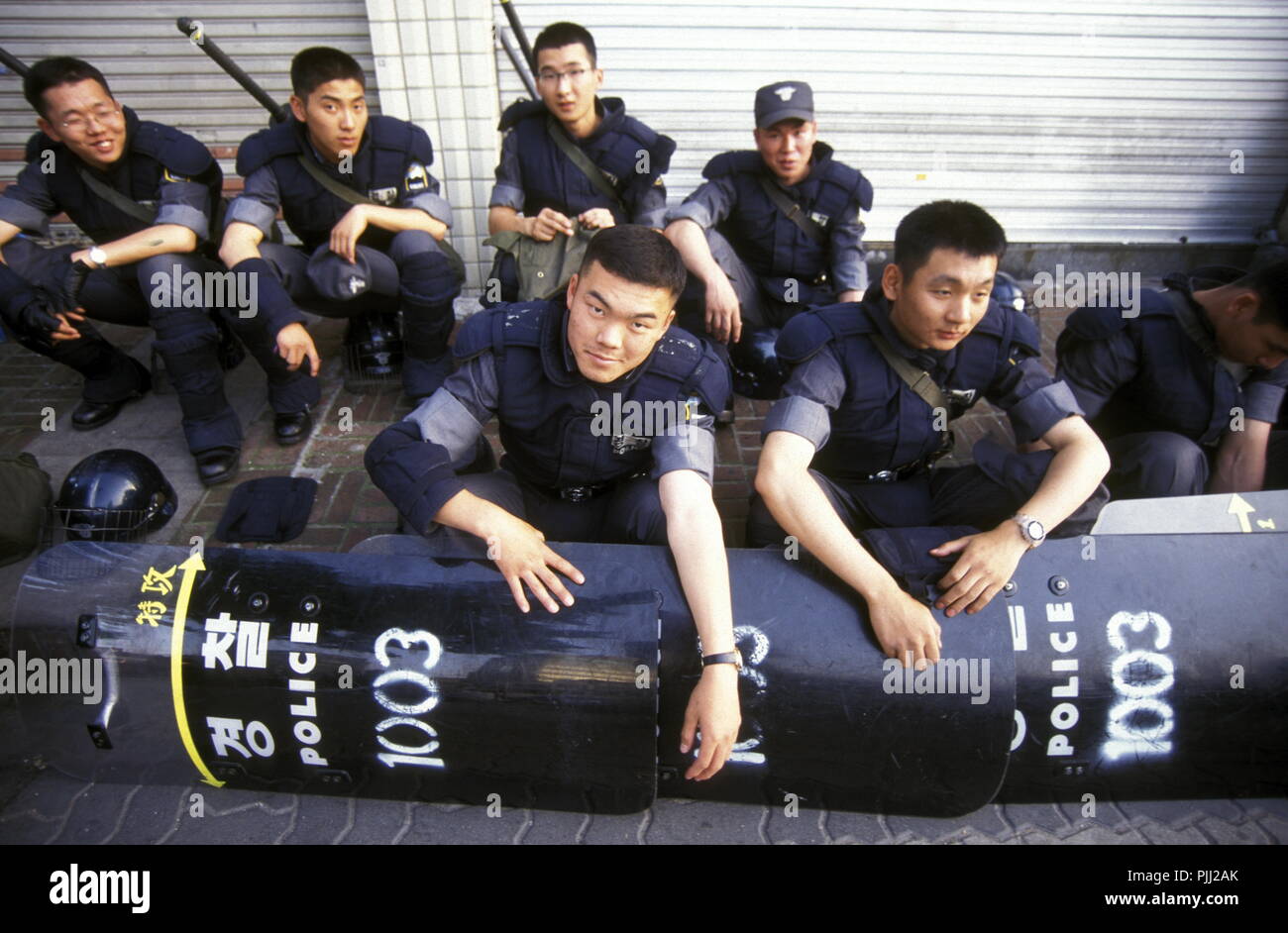 police and security in the city of Seoul in South Korea in EastAasia ...