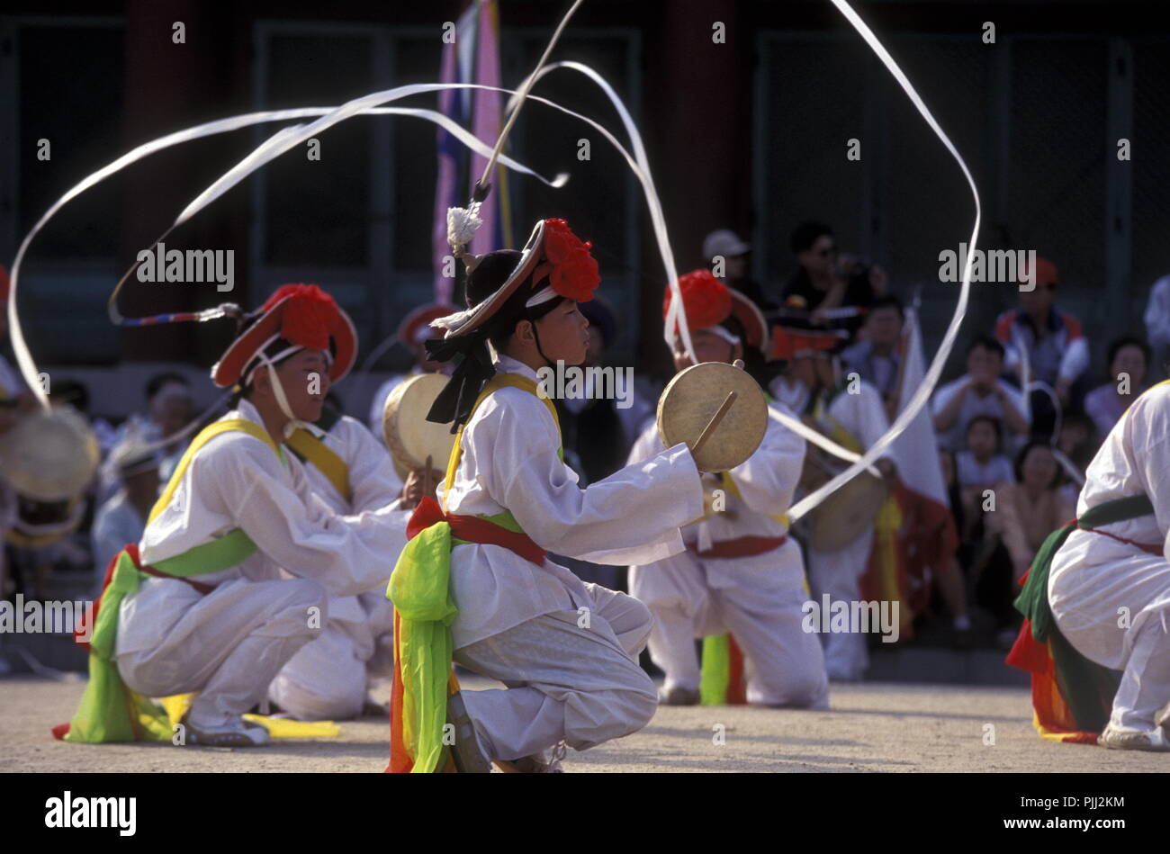 a traditional korean dance show in the city of Seoul in South Korea in ...