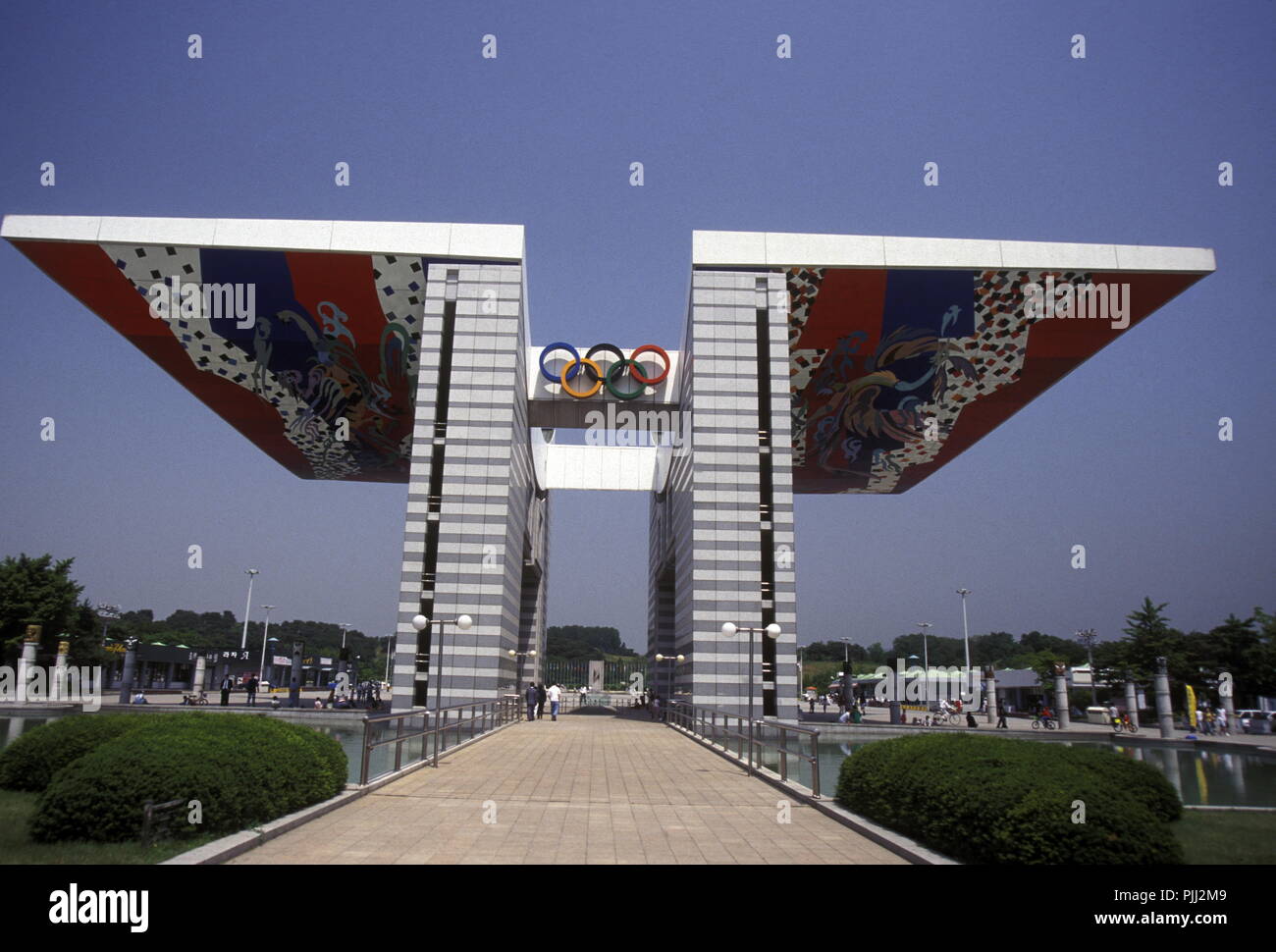 the world peace gate of the Seoul Olympic games 1988 in the Seoup ...